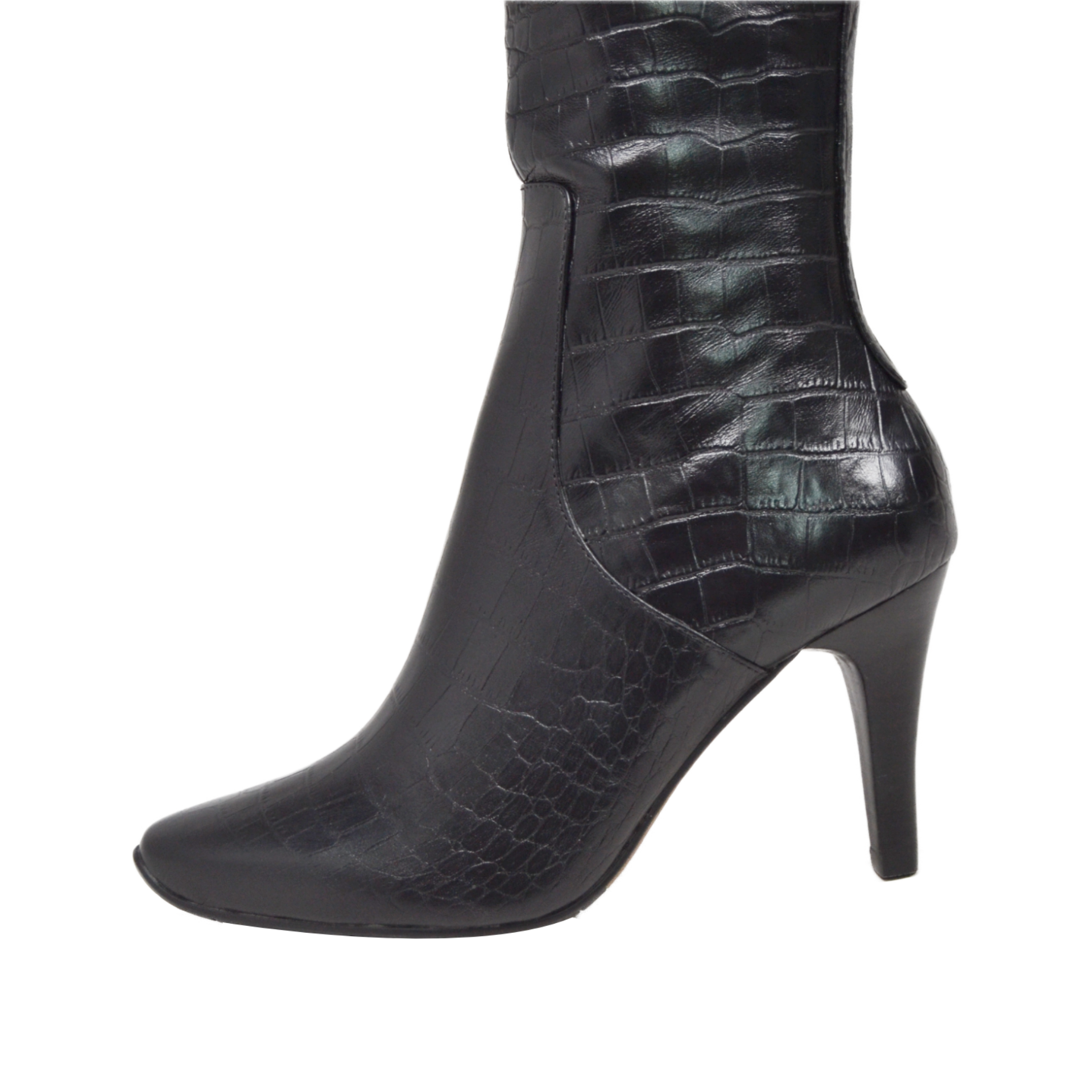 Paradise 2 Croc Slim Calf Leather Dress Boot – Slim Calf Boots