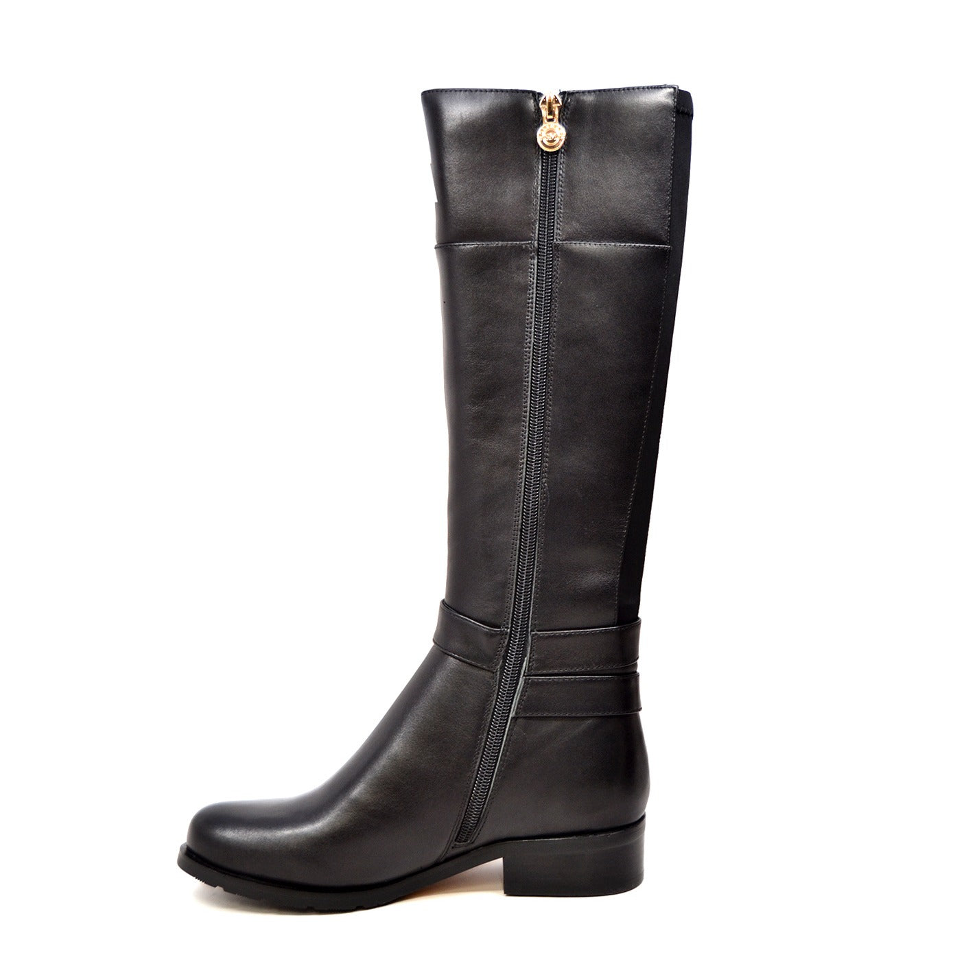 SoleiMani Gabi Leather Narrow Calf Riding Boots – Slim Calf Boots